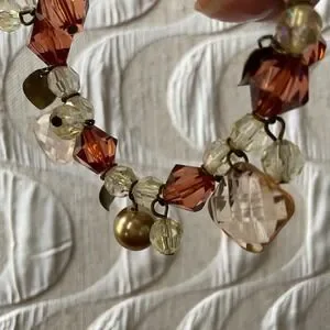 Premier Designs | Jewelry | Premier Designs Amber Tone Beaded Stretch ...